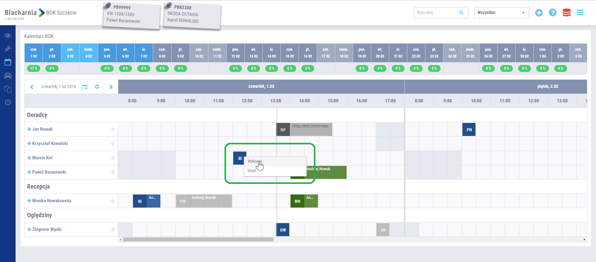 Kalendarz doradców [Centrum Pomocy SVCloud]
