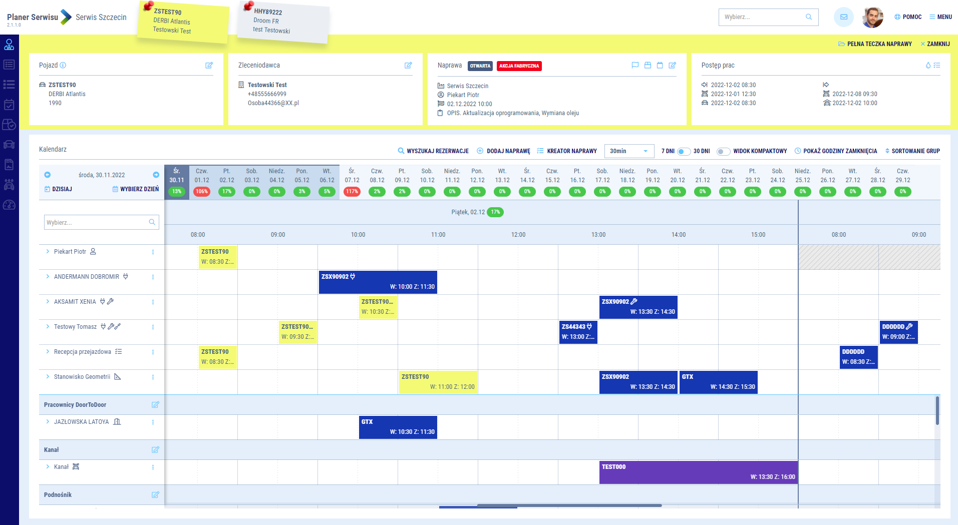 Kalendarz serwisu [Centrum Pomocy SVCloud]