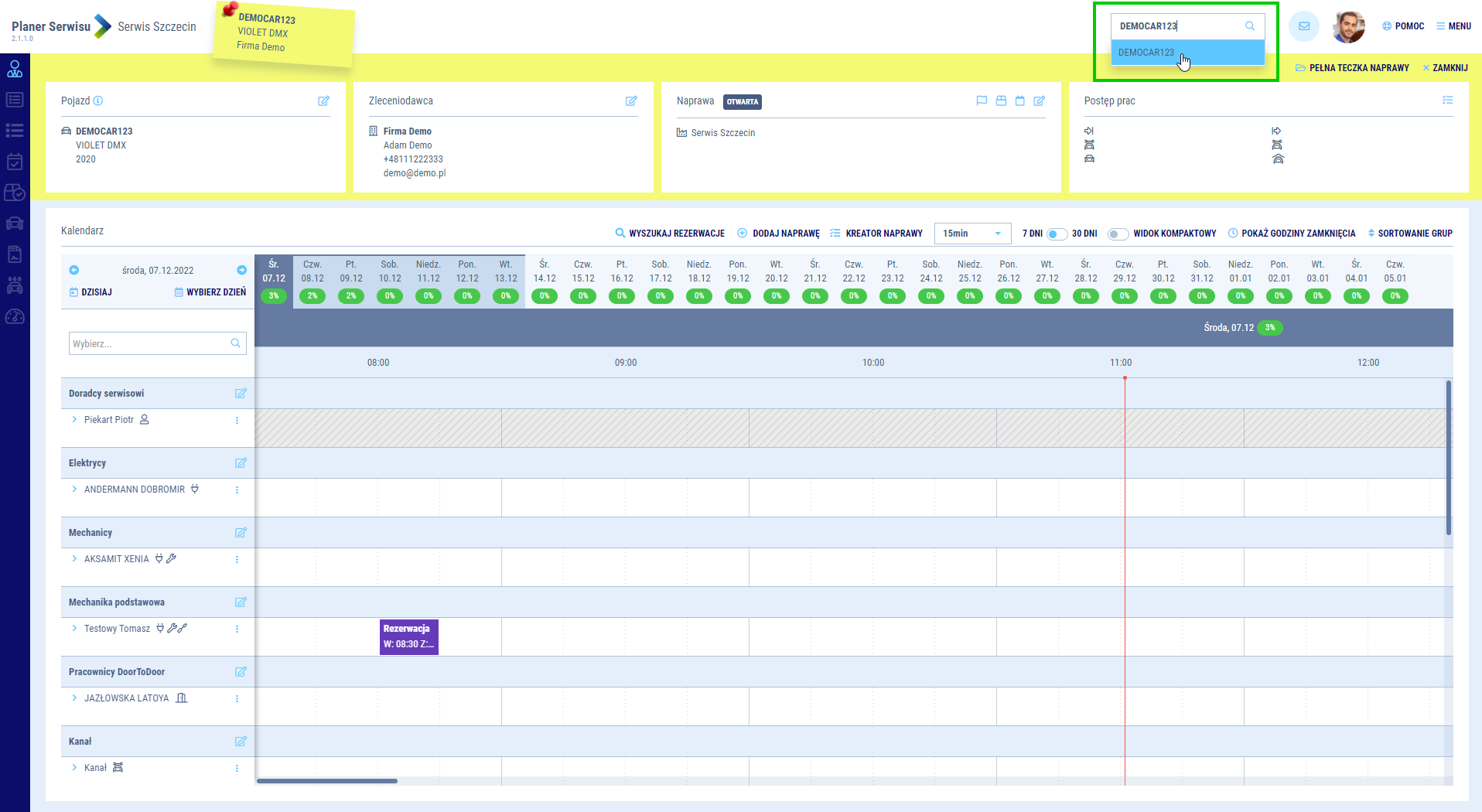 Kalendarz serwisu [Centrum Pomocy SVCloud]